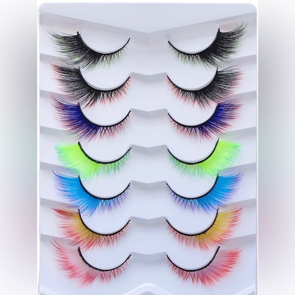 Makeup | Beautiful Multicolored Flare Lashes | Poshmark